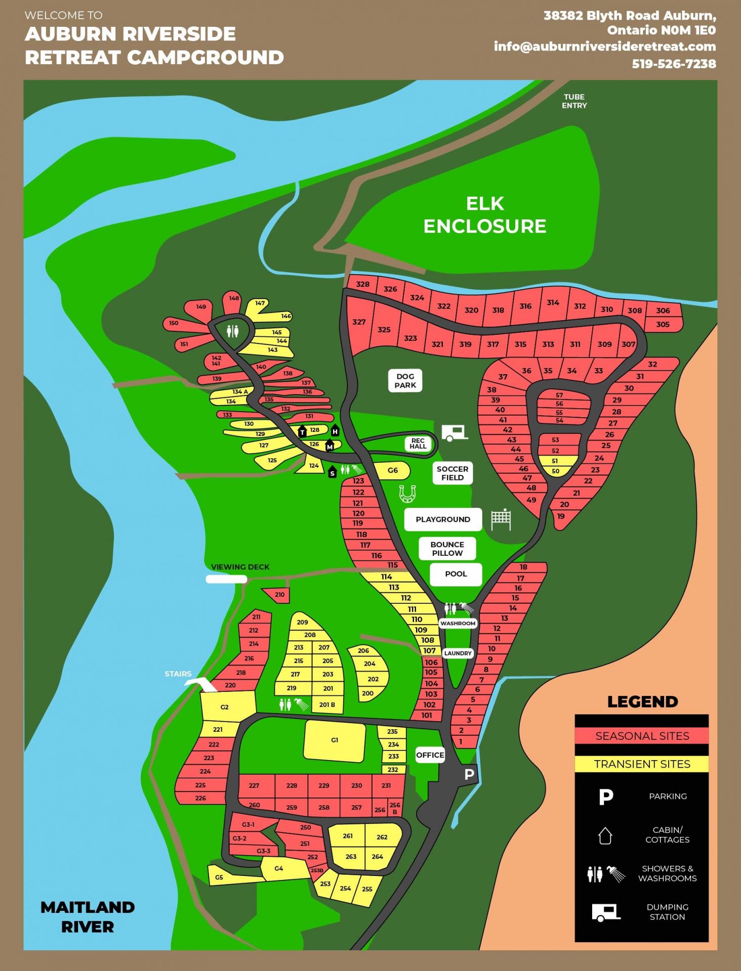 Map - Auburn Riverside Retreat