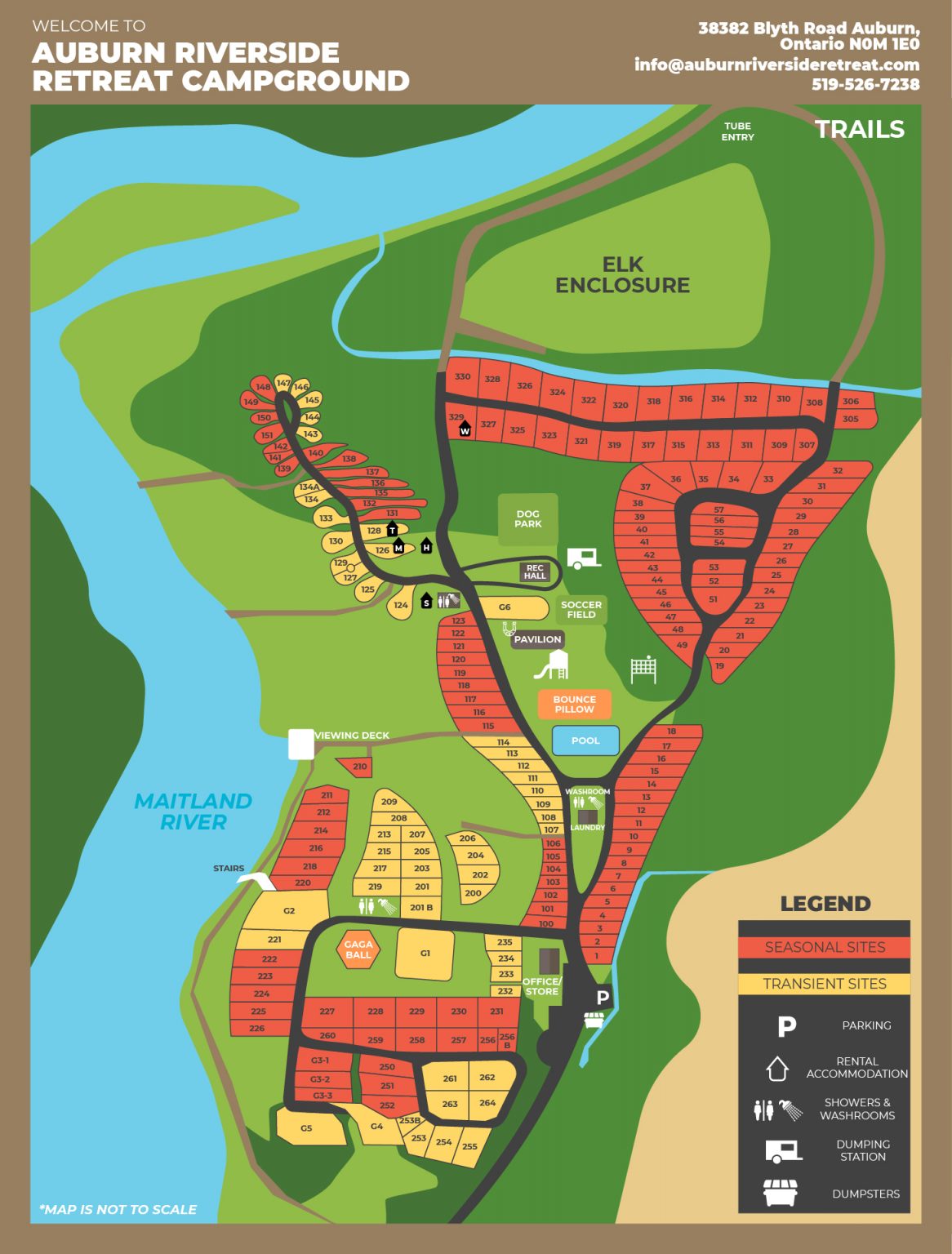 Map - Auburn Riverside Retreat