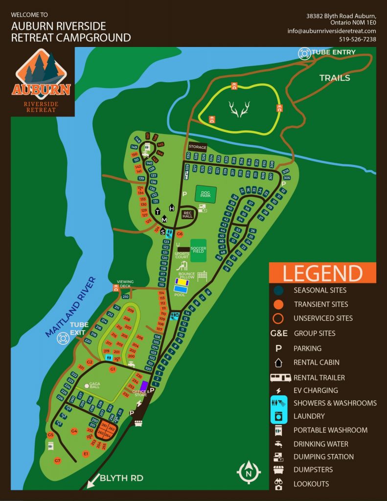 Map - Auburn Riverside Retreat